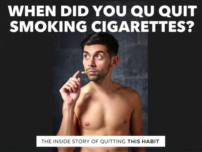 When Did You Quit Smoking Cigarettes? The Inside Story of Quitting This ...